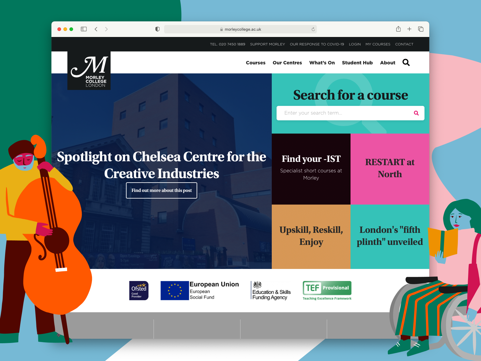 SMILE launches a brand new Morley College website